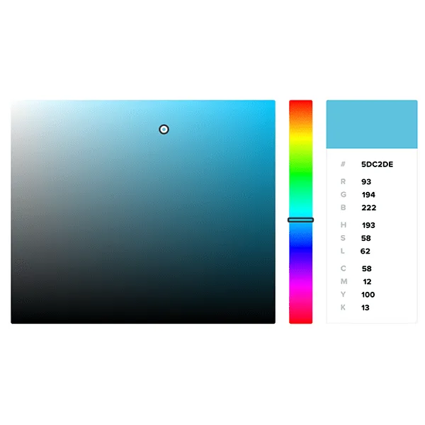 HTML-Farbkarte & Picker – HEX, RGBA und weitere Farbcodes anzeigen